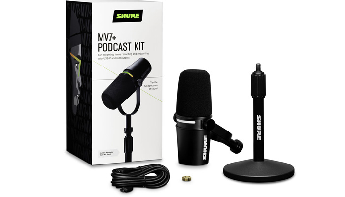 Купить микрофон для стриминга и игры Shure MV7+ K Bundle Bblack по цене ...